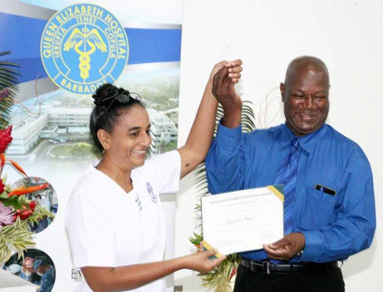 Barbados Today : QEH staff rewarded for going beyond - The Queen ...